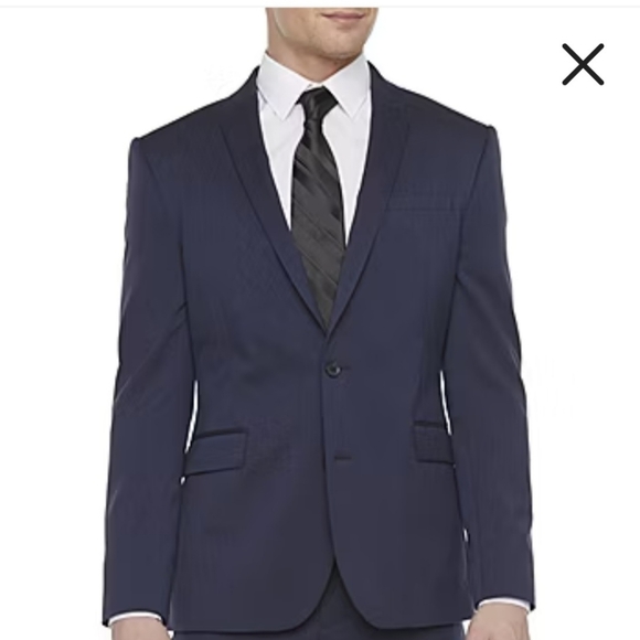 jf j.ferrar | Suits & Blazers | J Ferrar Stretch Fabric Slim Fit Flat ...